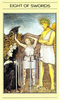 Card Meaning of Eight of Swords @ Lotus Tarot